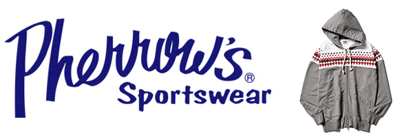 PHERROW'S フェローズ 裏毛|雪柄|フルジップパーカー『SNOW PATTERN