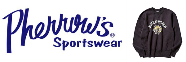 PHERROW'S フェローズ トップ杢|両Vガゼット|クルーネック|スウェット『SET IN CREW SWEAT PHEROW'S ...