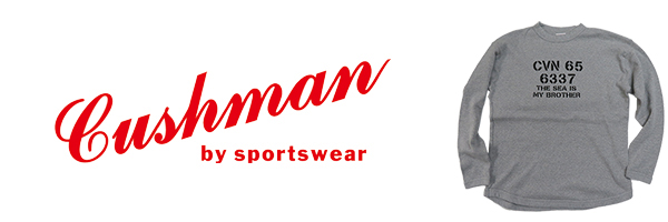 CUSHMAN クッシュマン 長袖|ハニカム|サーマルロンTEE『CVN 65 THERMAL LONG SLEEVE TEE』【アメカジ・ミリタリー】26689