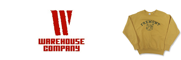 WAREHOUSE 2nd hand ウエアハウス 裏毛|丸胴|セコハン|ラグランスリーブ|スウェット『FREMONT SWEAT』【アメカジ・カレッジ】461-FREMONT