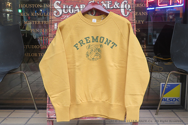 WAREHOUSE 2nd hand ウエアハウス 裏毛|丸胴|セコハン|ラグランスリーブ|スウェット『FREMONT SWEAT』【アメカジ・カレッジ】461-FREMONT