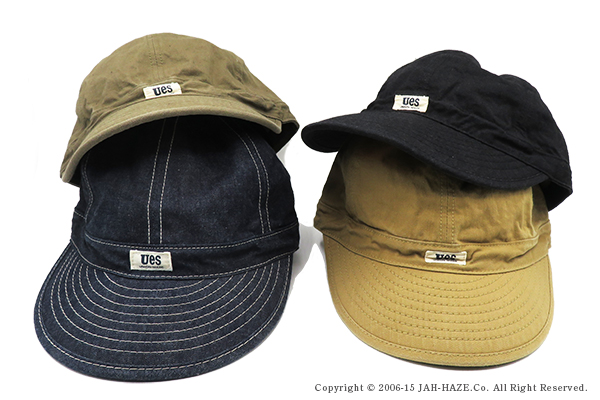 UES ウエス デニム|硫化染めキャンバス|トラベラーキャップ|A-3 Type『TRAVELER CAP』【アメカジ・カレッジ】822201