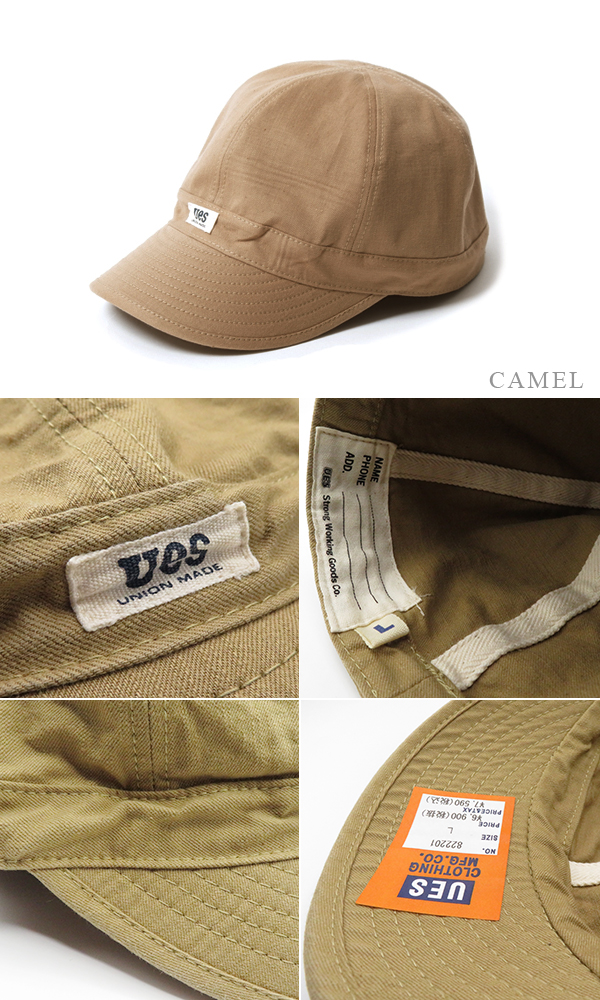UES ウエス デニム|硫化染めキャンバス|トラベラーキャップ|A-3 Type『TRAVELER CAP』【アメカジ・カレッジ】822201