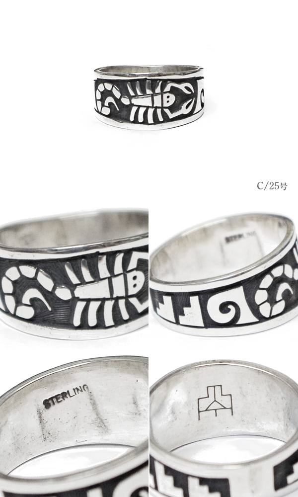INDIAN JEWELRY ホピ族アーティストの作品『HOPI RING』【アメカジ・ネイティブ】IJ-022