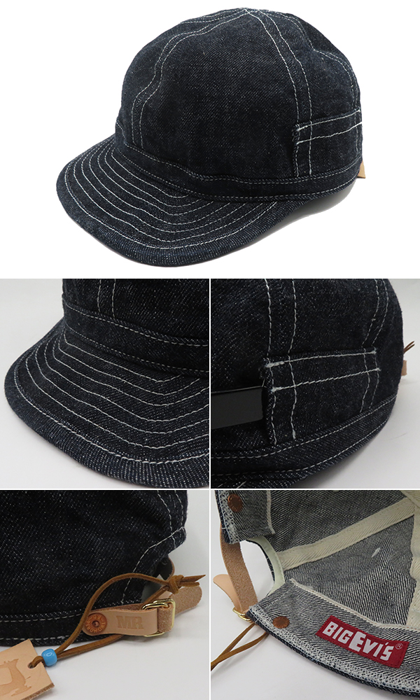 BIGEVI’S セルビッチ|インディゴデニム|ワークキャップ|サングラス|ロングループホールド『Sunglasses Loop hold Denim Cap Solid』【アメカジ・ワーク ...