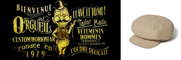 ORGUEIL オルゲイユ コットン|リネン|ラミー|ニュースボーイキャップ|キャスケット『News Boy Cap』【アメカジ・ワーク】OR ...