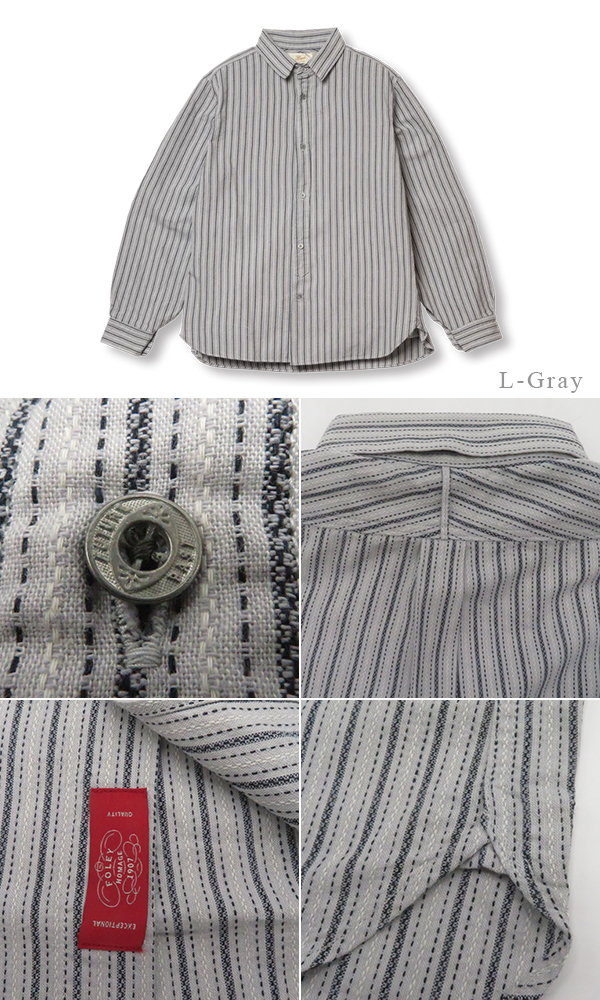PREQUEL プリクエル HOMAGE 1907|長袖|ワークシャツ『Classic Stripe Work Shirt』【アメカジ・ワーク】S1010 PREQUEL プリクエル HOMAGE 1907|長袖|ワークシャツ『Classic Stripe