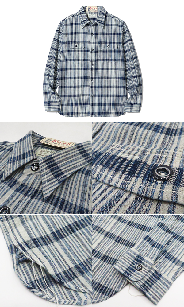 SUGAR CANE FICTION ROMANCE シュガーケーン インディゴ|絣|チェック